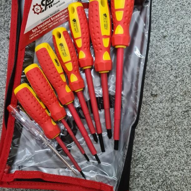 Jual Obeng listrik set 8pcs 1000v | Shopee Indonesia