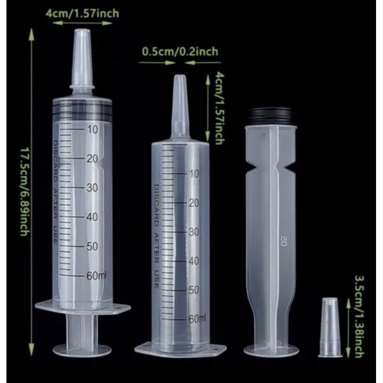 Jual Spuit Syringe 50ml - 60ml suntikan makan | Shopee Indonesia