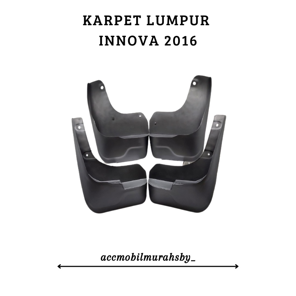 Jual Mudguard karpet Lumpur roda Toyota Innova Reborn 2016-2020 full ...