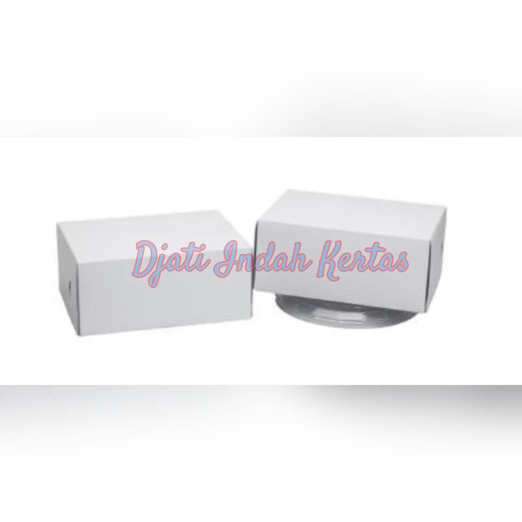 Jual Dus Snack/Dus Nasi Polos Warna Putih Uk. 10 x 14 x 7/310 PURA ECER ...