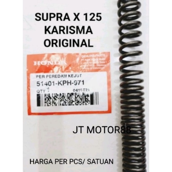Jual PER SHOCK DEPAN SUPRA X 125 KARISMA ORIGINAL HARGA SATUAN | Shopee ...