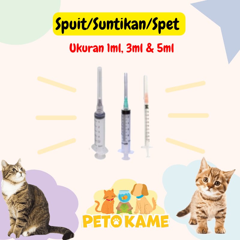 Jual Spuit Kucing 1 ml 3 ml 5 ml | Suntikan Spet Alat bantu makan ...