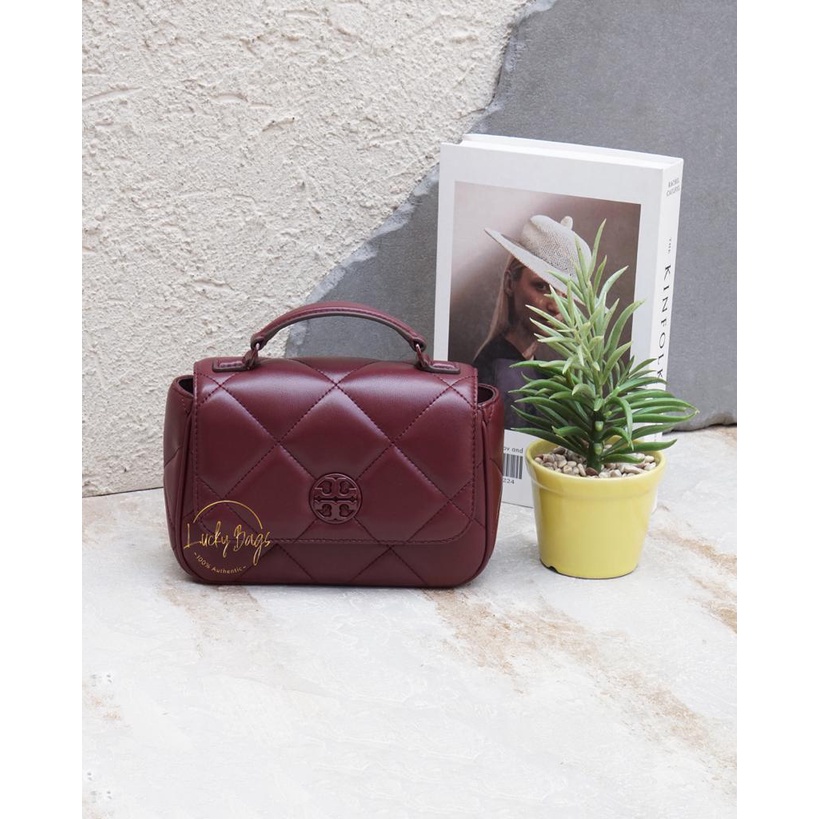 Jual tory burch willa mini top handle bag (authentic / original ...