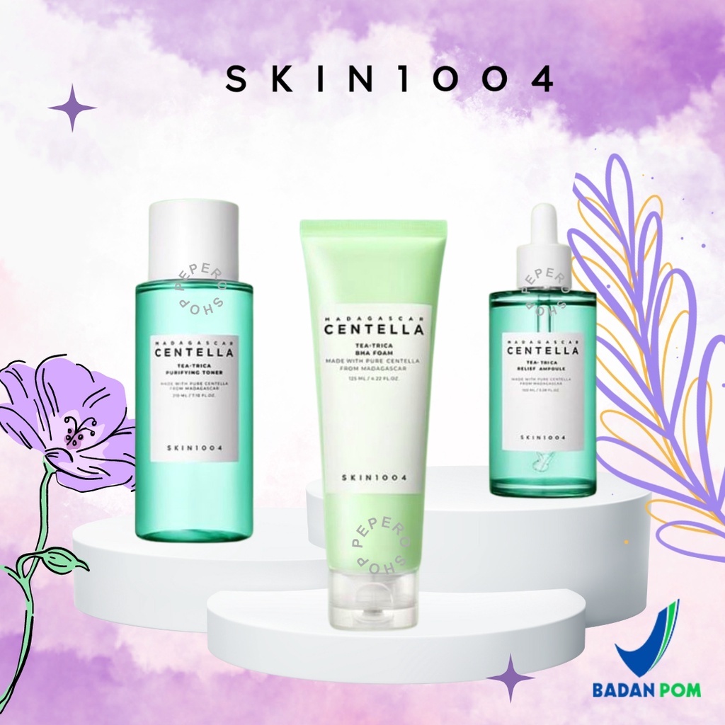 Jual SKIN1004 Madagascar Centella Tea-Trica Relief Ampoule 100ml | Purifying Toner 210ml | BHA ...