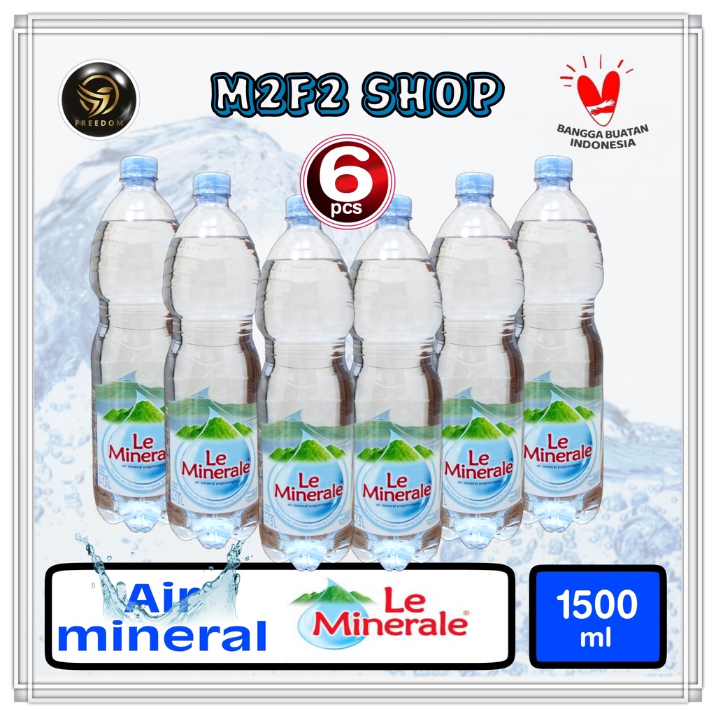 Jual Air Mineral Le Minerale Botol Besar Plastik Pet - 1500 ml (Kemasan 6 Pcs) | Shopee Indonesia