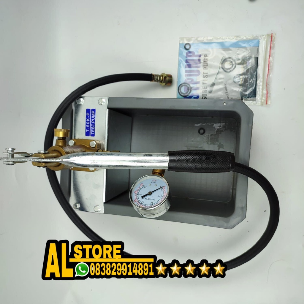 Jual ORIGINAL) Alat tes tekanan pipa air 50KG Test pump Manual T-50 OPT ...