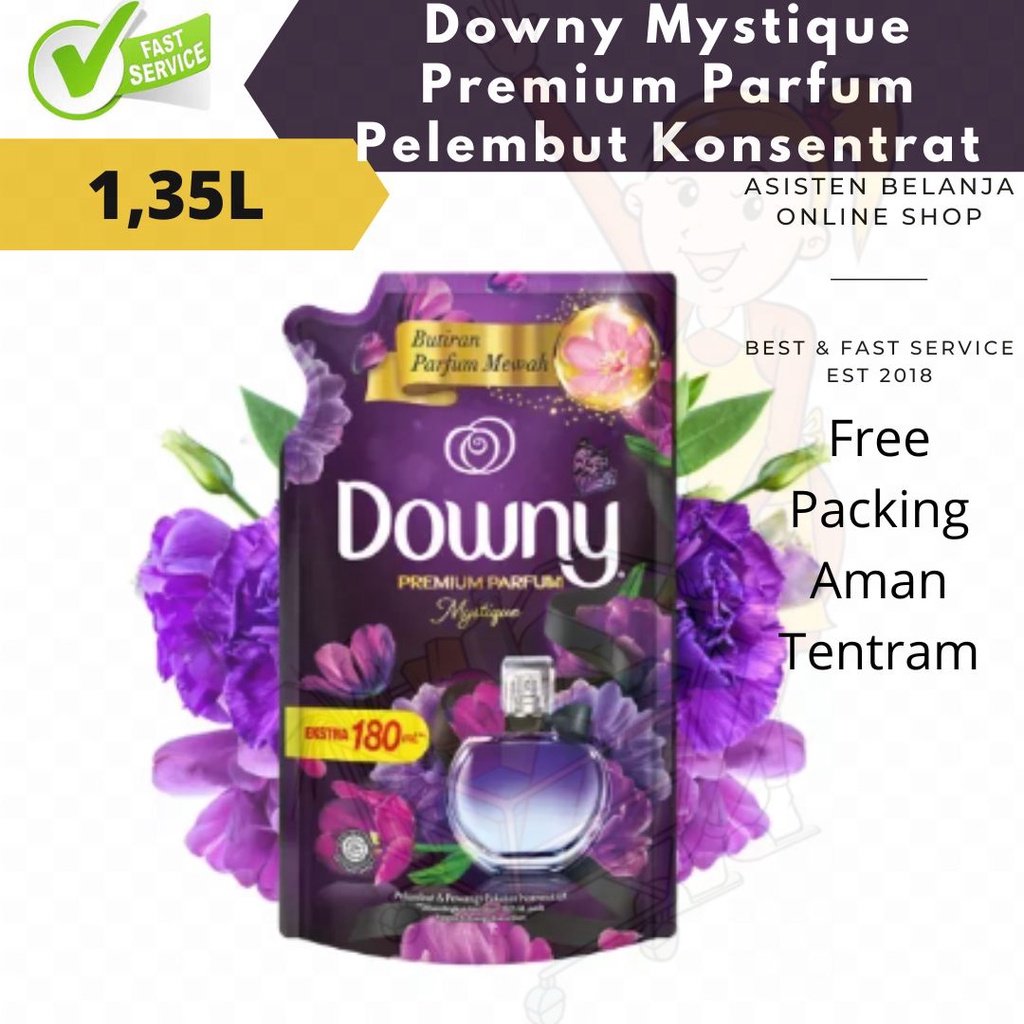 Jual DOWNY Parfum Collection MYSTIQUE Pouch 1,35L 1.35 L 13500ml 13500 ml Softener Pewangi ...