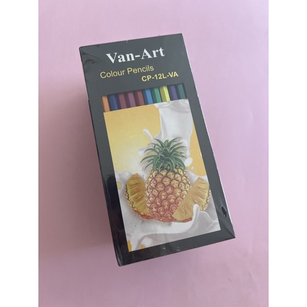 Jual [PCS] PENSIL WARNA PANJANG VAN ART 12 WARNA , PENCIL WARNA PANJANG ...