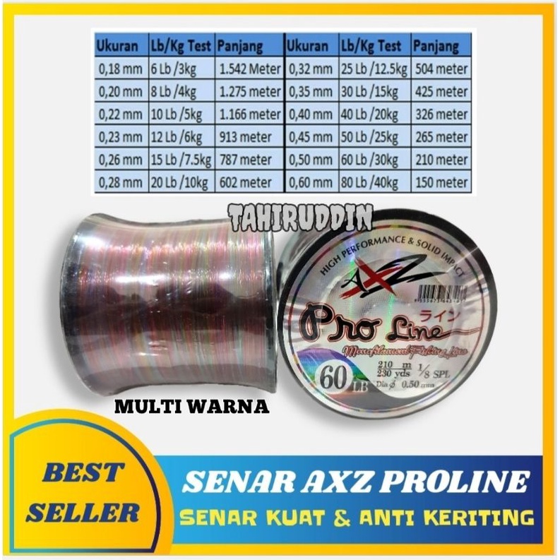 Jual SENAR AXZ PROLINE SANGAT KUAT & ANTI KERITING | Shopee Indonesia