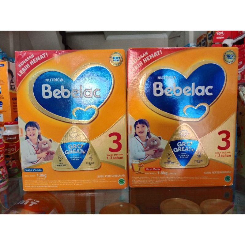 Jual BEBELAC 3 MADU VANILA 400G, 800G, 1000G, 1800G | Shopee Indonesia
