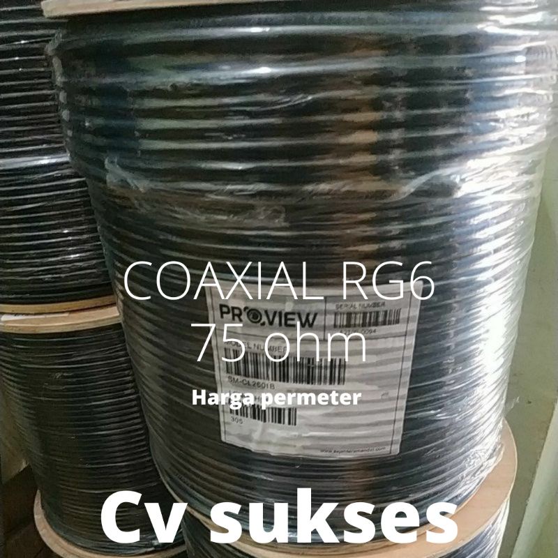 Jual KABEL ANTENA RG6 HARGA PERMETER BERKWALITAS STANDAR USA | Shopee Indonesia