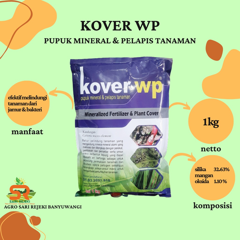 Jual KOVER WP 1KG MINERAL PELINDUNG TANAMAN | Shopee Indonesia