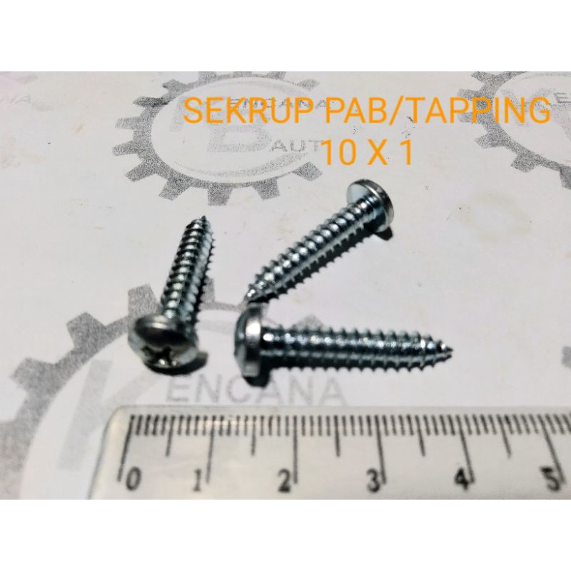 Jual 10 PCS BAUT PAB 10 X 1 inchi / SEKRUP PAB 10 X 1 / BAUT SKRUP ...