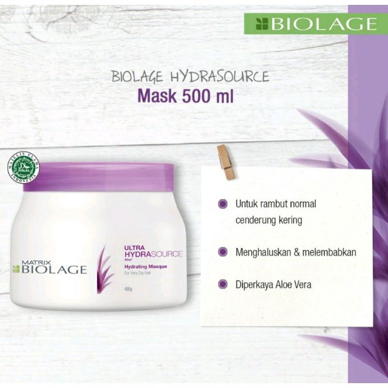 Jual Matrix Biolage Ultra Hydra Source Mask 500Ml | Shopee Indonesia