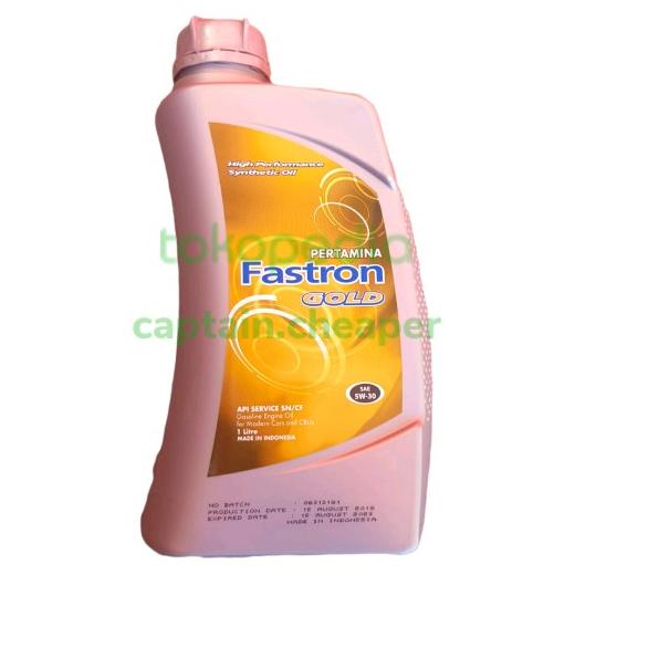 Jual OLI FASTRON GOLD SAE 5W-30 API SN/CF ORIGINAL - KEMASAN BARU ...