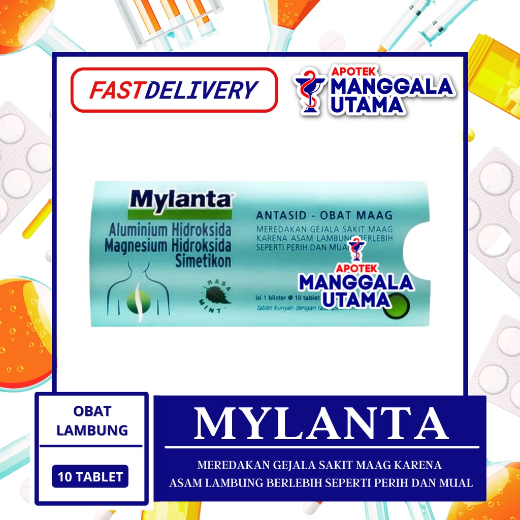 Jual MYLANTA PER STRIP ISI 10 TABLET | Shopee Indonesia