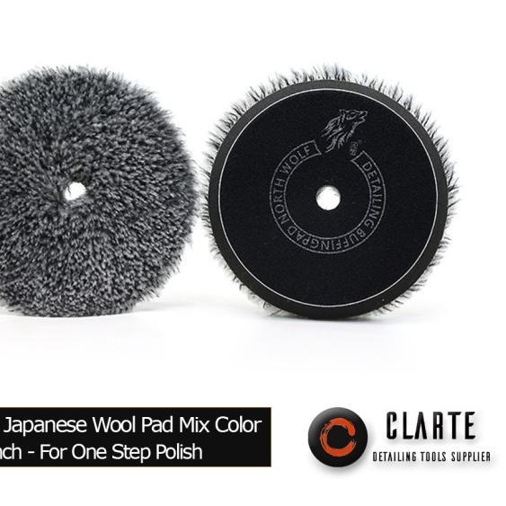 Jual North Wolf Japanese One Step Polishing Wool Mix Color - 5 inch ...