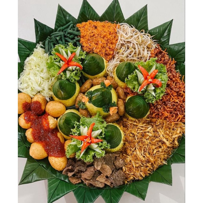 Jual Tumpeng Tampah Ayam Suwir Bali Ayam Goreng Nasi Kuning Murah Enak ...