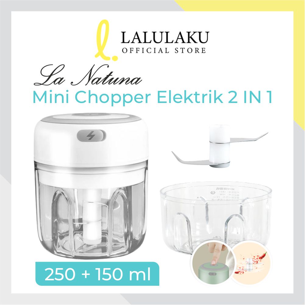 Jual La Natuna Mini Chopper Portable Elektrik USB Rechargeable Blender ...