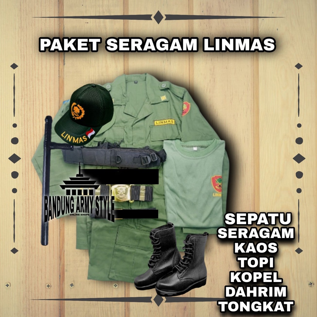 Jual SERAGAM LINMAS / LINMAS KEMENDAGRI / LINMAS HIJAU / LINMAS ABU ...