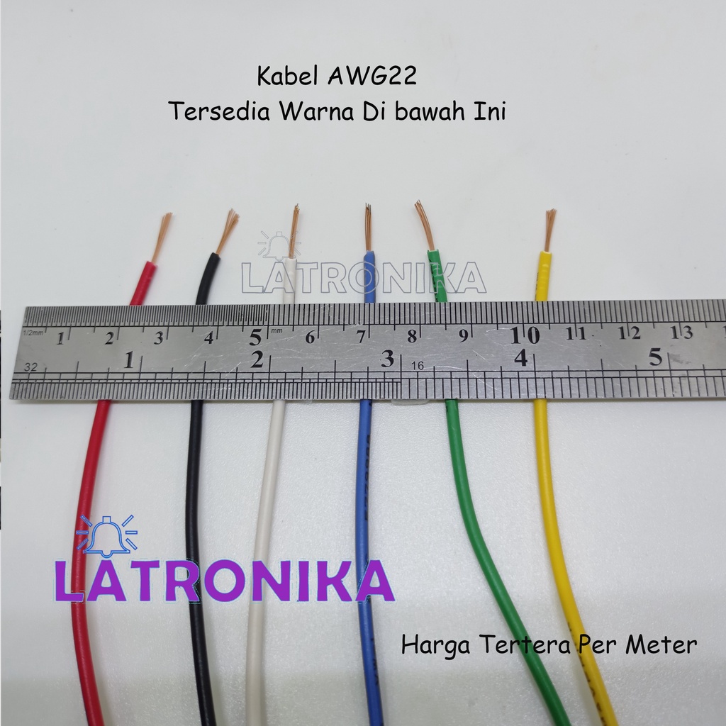 Jual Kabel AWG22 Per Meter 22AWG Cable Kabel AWG 22 AWG Per M Tembaga Mudah Disolder | Shopee ...