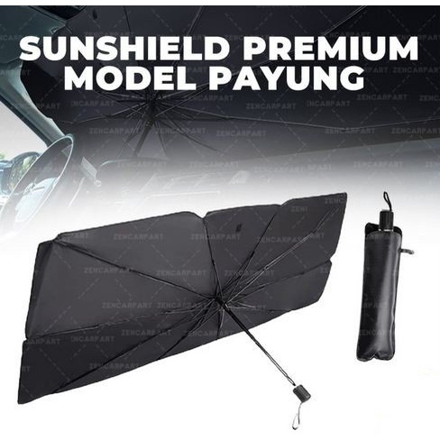 Jual SUN SHIELD PAYUNG lipat pelindung matahari penutup mobil kaca depan sunshield anti UV tahan ...