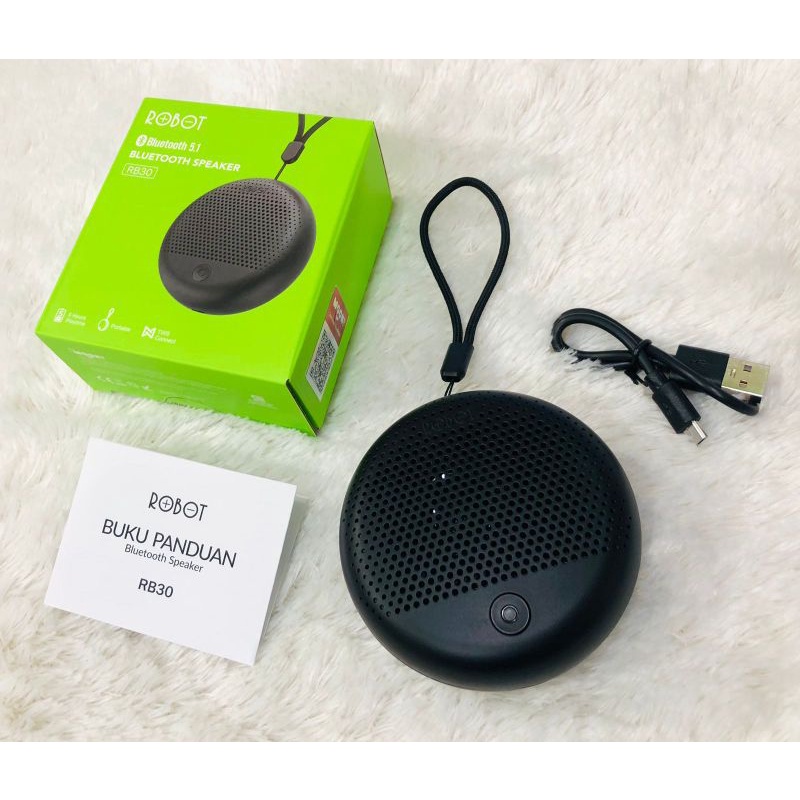 Jual GG ROBOT RB20 & RB30 TWS SPEAKER BLUETOOTH 5.1 MINI PORTABLE WITH RGB LIGHT | Shopee Indonesia