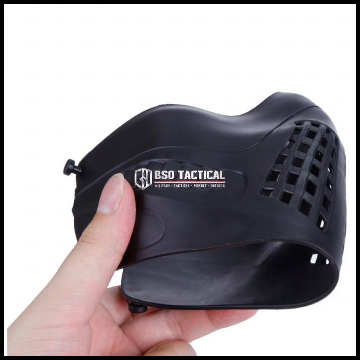 Jual Pilot Mask Tactical Face Protection Half Mask Hunting Airsoft ...
