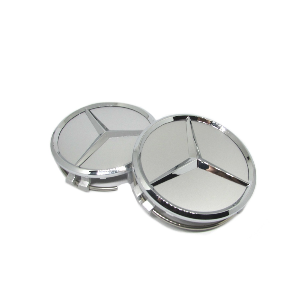 Jual Dop Velg Mercedes Benz Warna Silver Chrome Ukuran 75mm | Shopee ...
