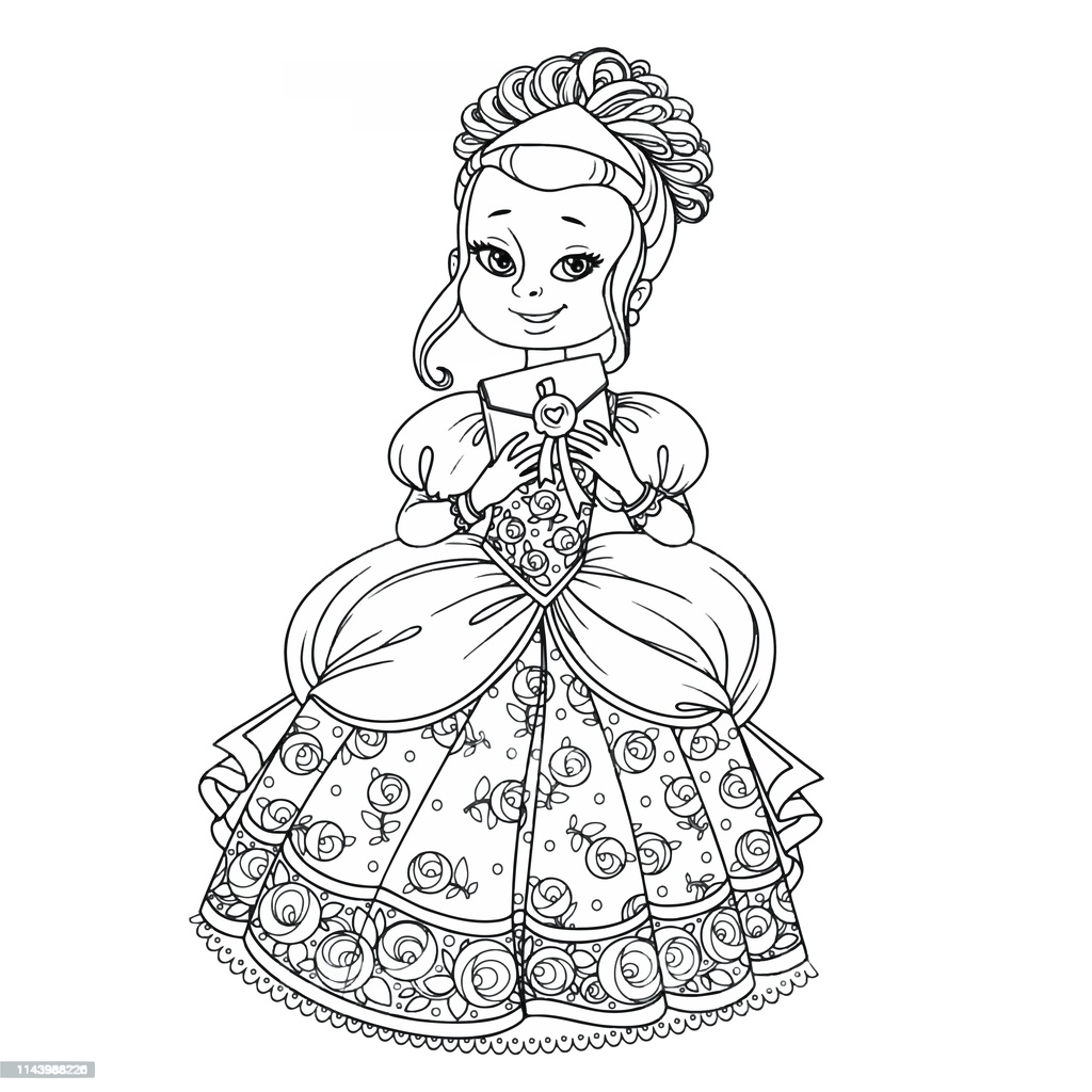 Jual Gambar Sketsa Mewarnai ~ PRINCESS/ Seketsa Lukis / Drawing Sketch ...
