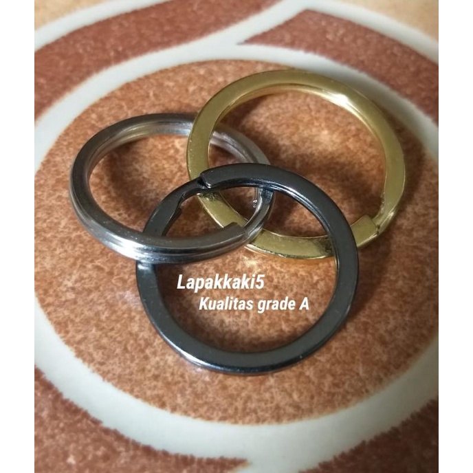 Jual Ring pipih gantung kunci ukuran 3 cm ring gepeng gantungan kunci ...