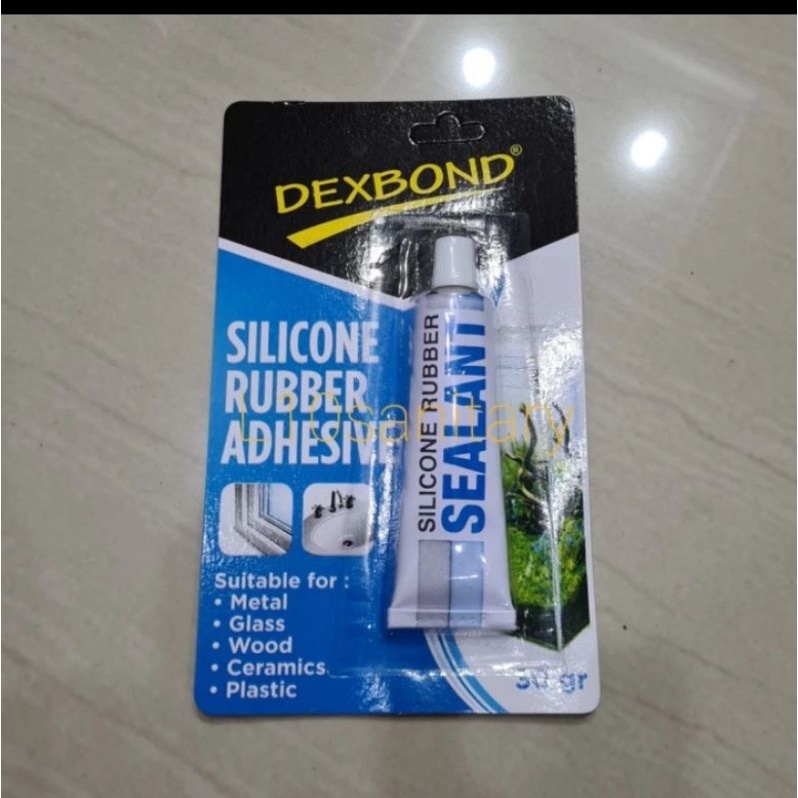 Jual lem silikon rubber dexbond 30 gram sealant kemasan 30 gr odol lem ...