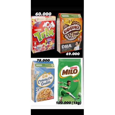 Jual Milo malaysia 1kg ,Koko krunch,trix,crunchy oat Granola dan Snack ...