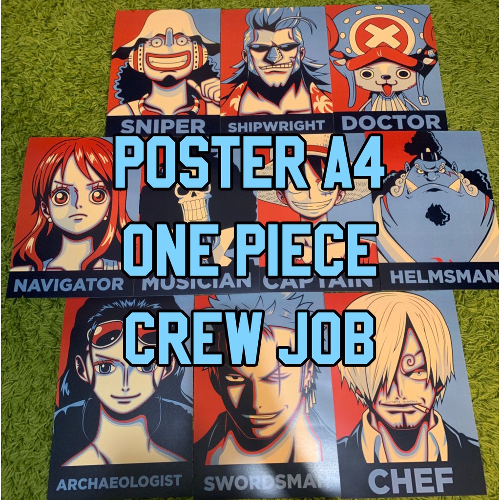 Jual Poster Anime One Piece Crew Job Set | Shopee Indonesia