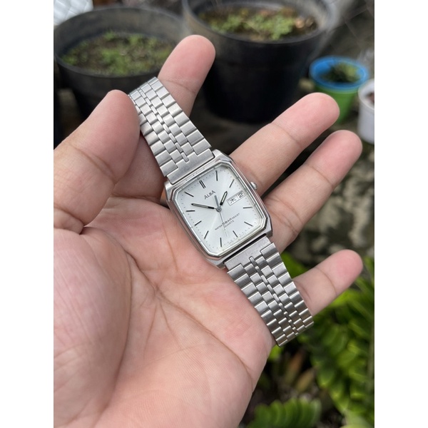 Jual Jam Tangan Pria Alba V733 Quartz Japan Tank Model Original ...
