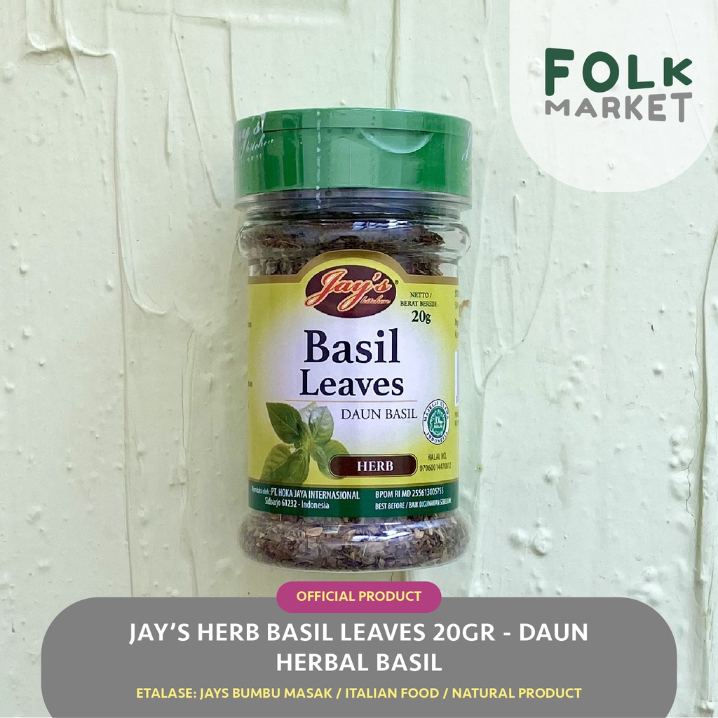 Jual JAY'S JAYS Basil leaves / Daun Basil 20gr - Herb / Herbs / Rempah ...