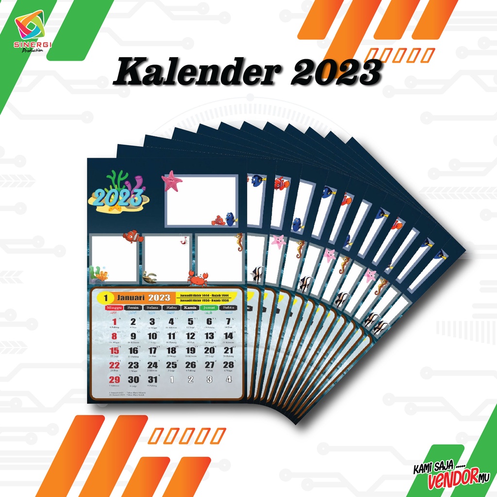 Jual Kalender 12 Bulan Custom Foto | Shopee Indonesia