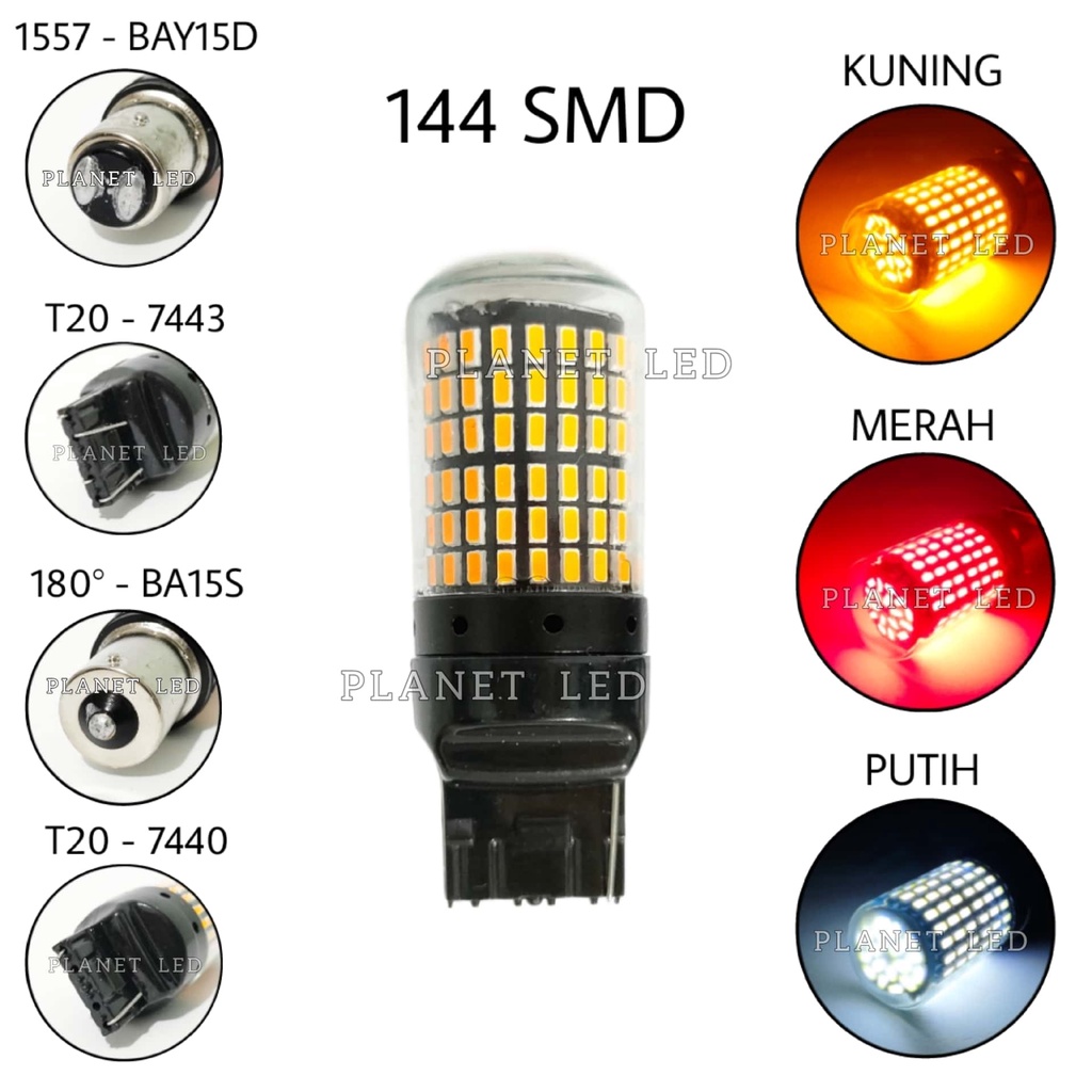 Jual Lampu LED Sign Bayonet 144SMD Stop Rem Sein Mundur - Sein Dajjal ...