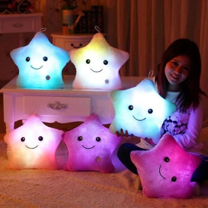 Jual Boneka bintang LED bantal boneka bintang lucu 35CM Berkualitas SNI ...