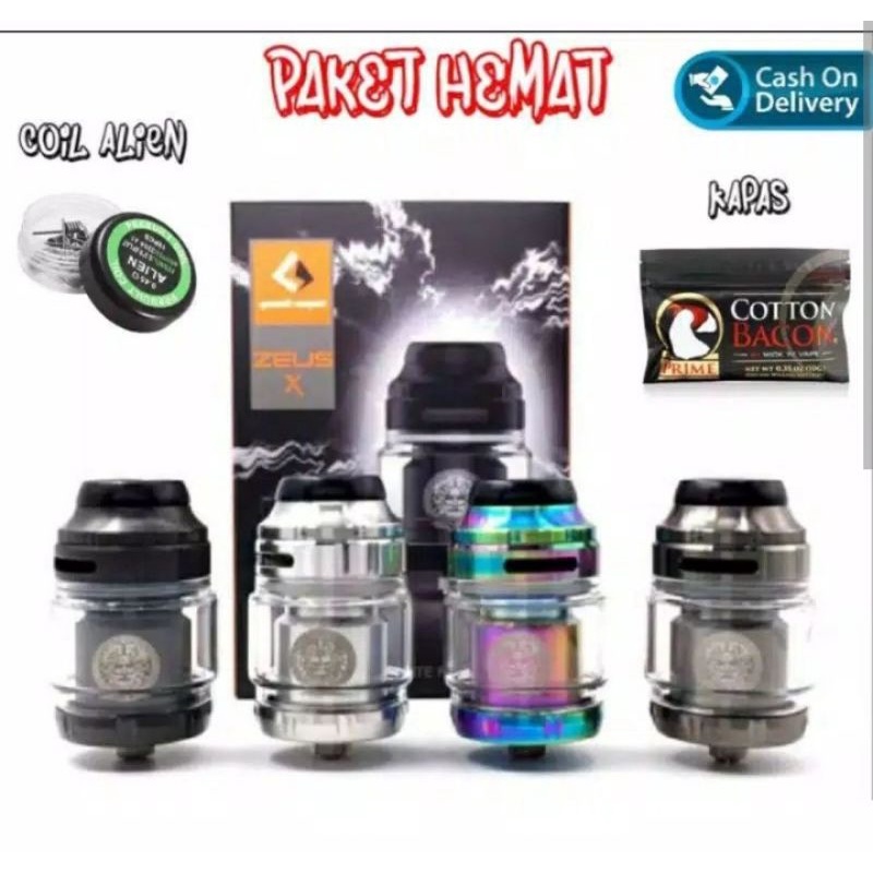 Jual RTA ZEUS X FREE KAPAS + KOIL 10 BIJI | Shopee Indonesia