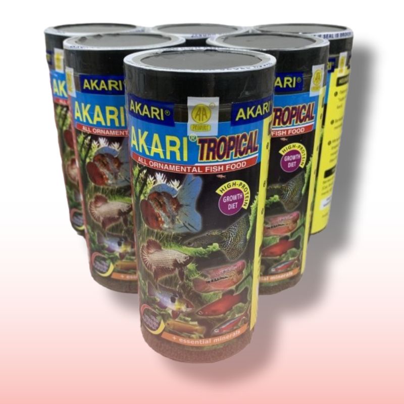 Jual Makanan ikan hias AKARI AA TROPICAL 100GR untuk ikan hias glow ...