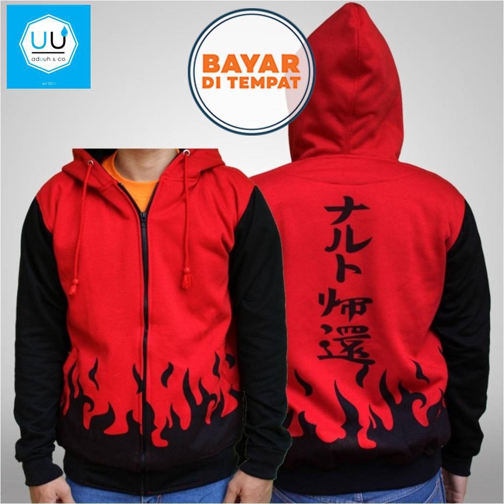 Jual Aduuh.co Jaket Anime Naruto Akatsuki uchiha sharingan 4 strip ...