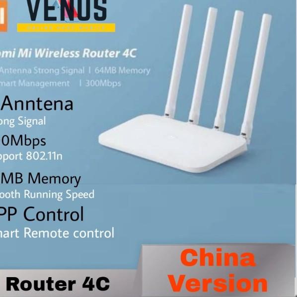 Jual Xiaomi Mi Smart Router 4C 2.4GHz 300Mbps 4 Antennas Wireless | Shopee Indonesia