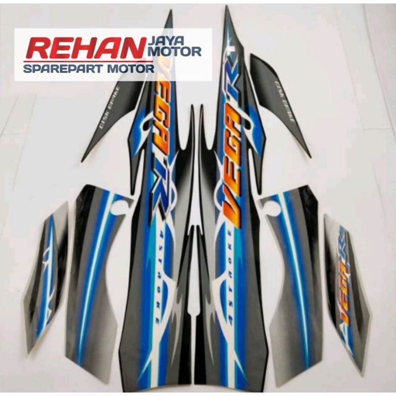 Jual STIKER STRIPING LIS BODY YAMAHA VEGA R NEW BIRU SILVER | Shopee ...