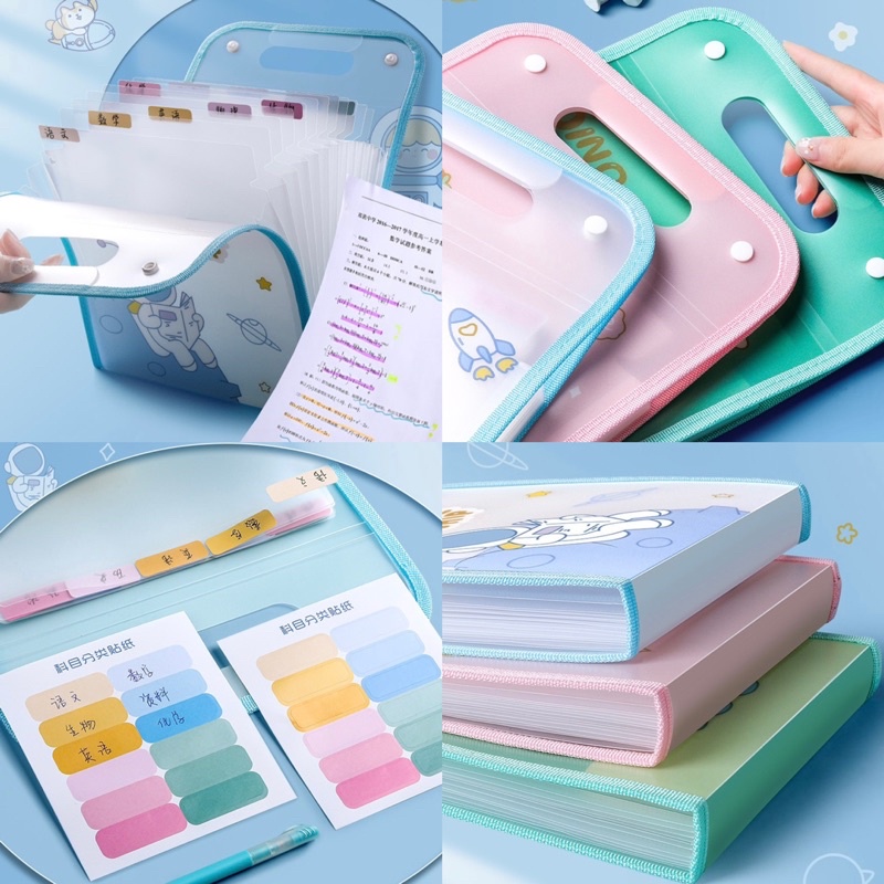 Jual cute multi layer folder map organizer tempat penyimpanan file ...
