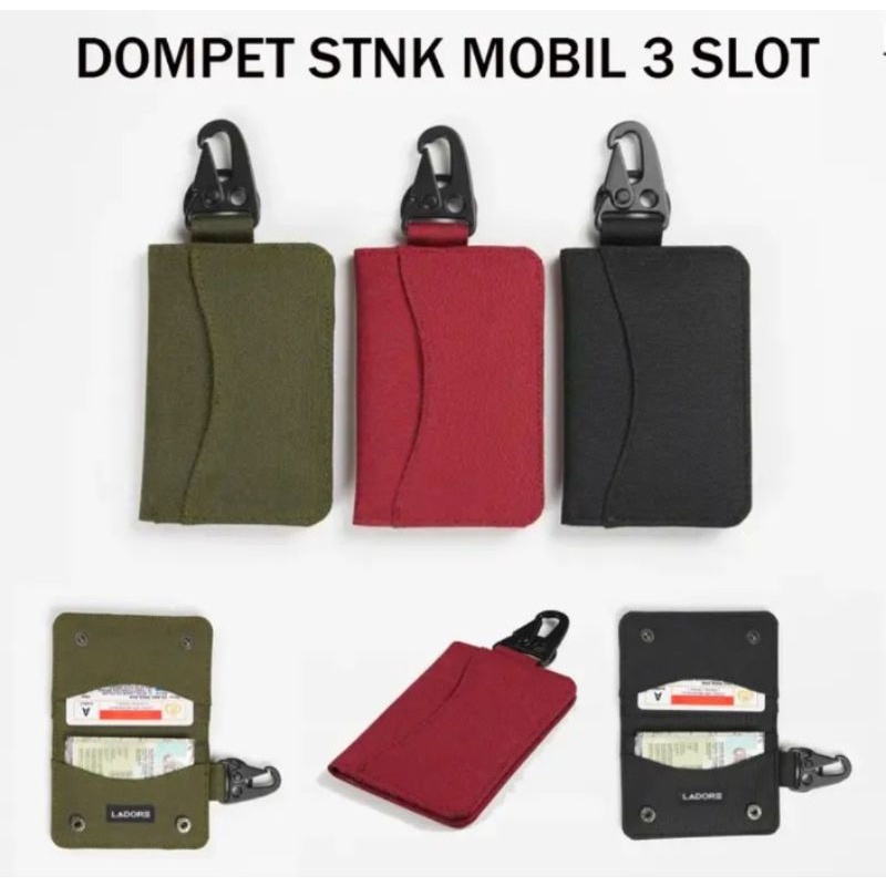 Jual Dompet STNK Mobil 3 Slot Cordura Elegan Gantungan Kunci Mobil COD ...