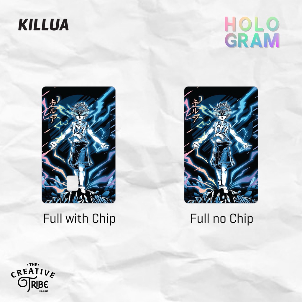 Jual Killua Gon - Sticker Skin Card HOLOGRAM - Vinyl ATM Debit Credit ...