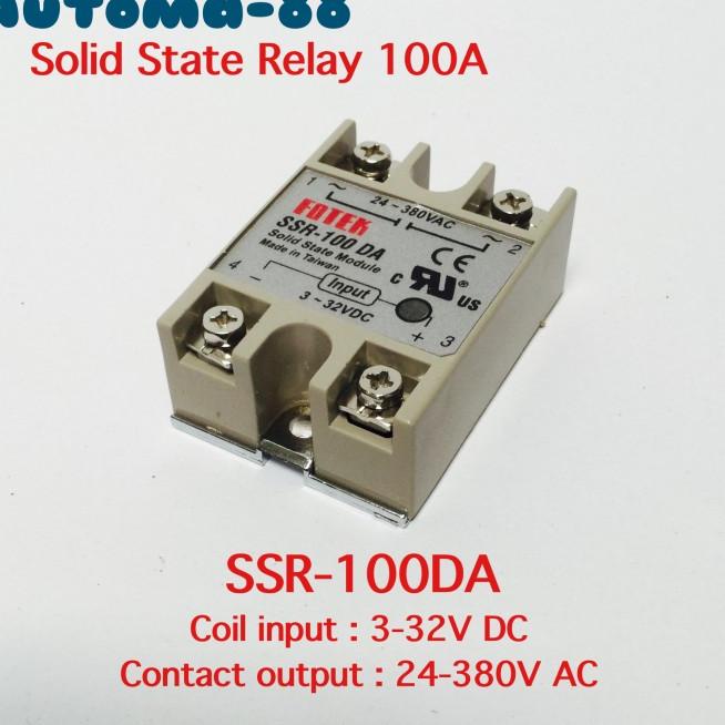 Jual FOTEK SSR 100A SSR-100-DA Solid State Relay DC-AC 220V Contact Relay | Shopee Indonesia