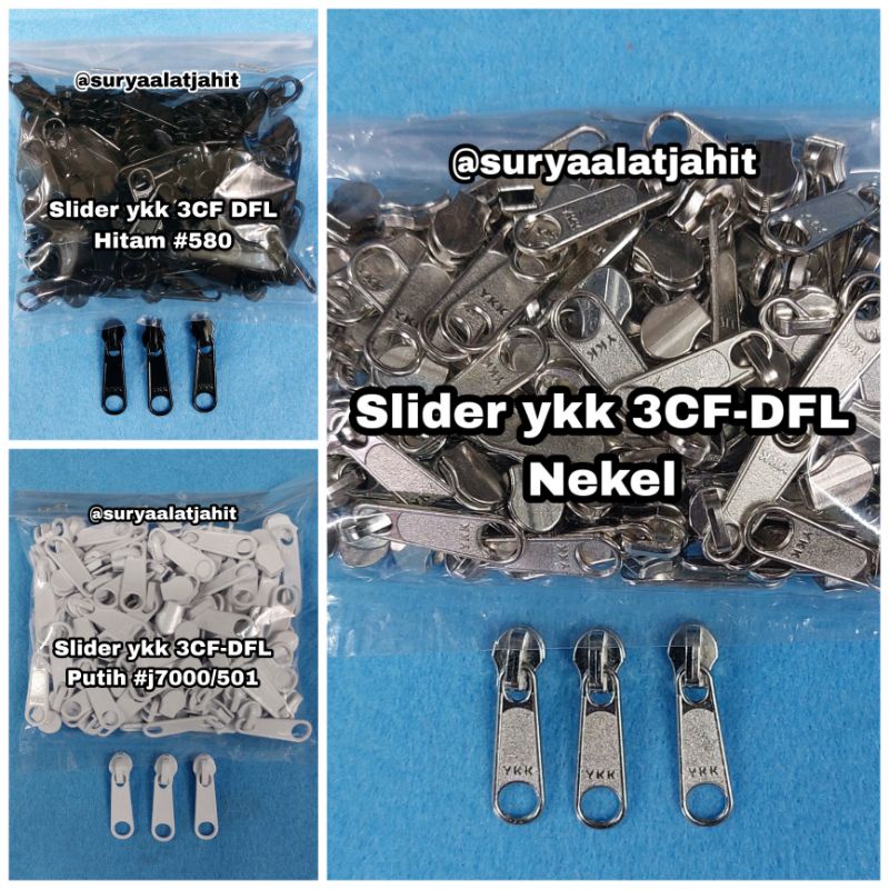Jual kepala resleting coil YKK 3C DFL panjang =rp.25.500/50pcs | Shopee Indonesia