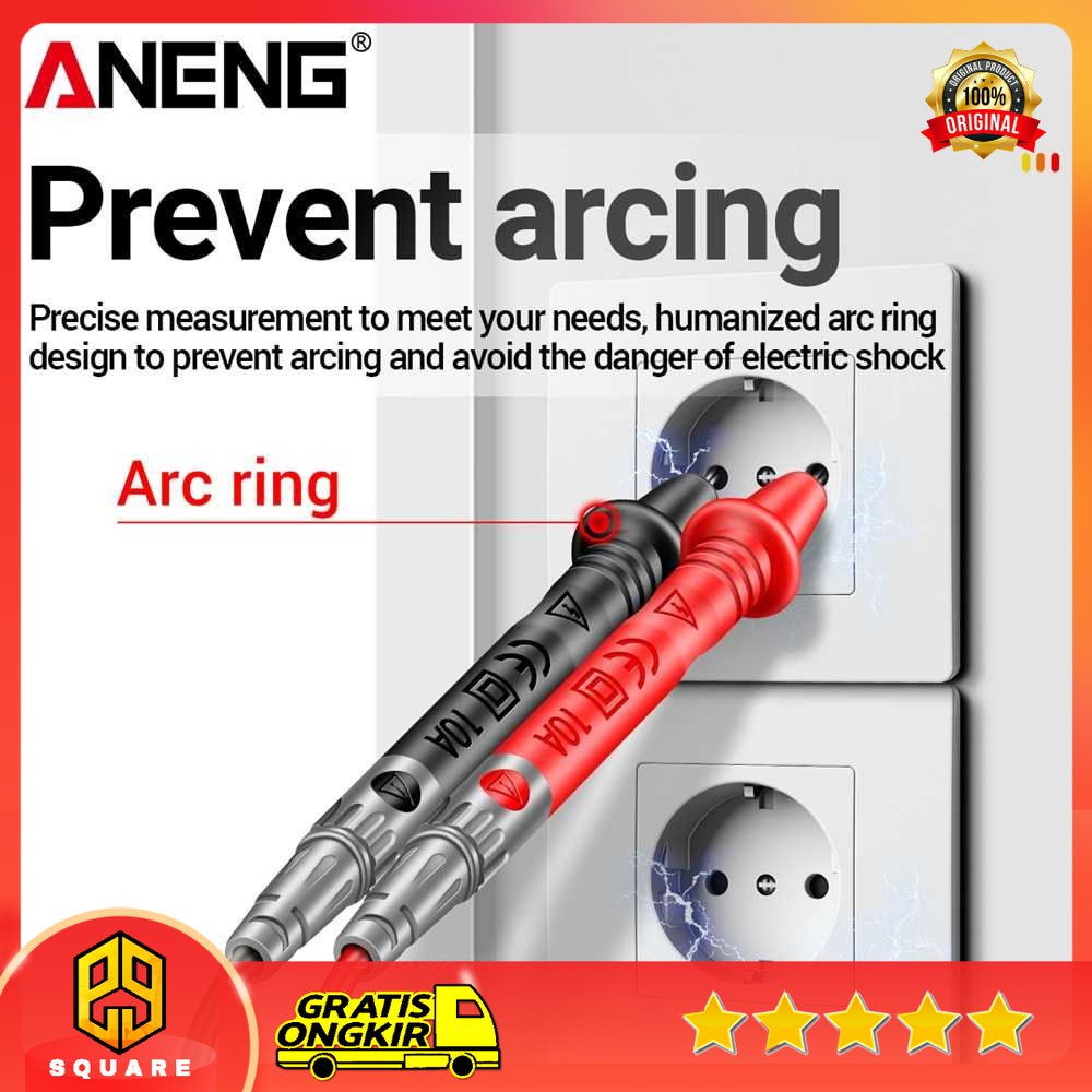 Jual Kabel Multimeter Test Pen Test Lead Wire Retardant 10A 1000V ...